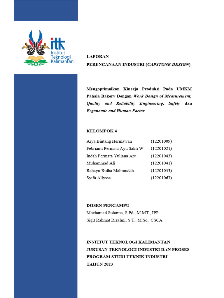 Proposal PI - Kelompok 4 (Cetak) | PDF | Bisnis | Seni