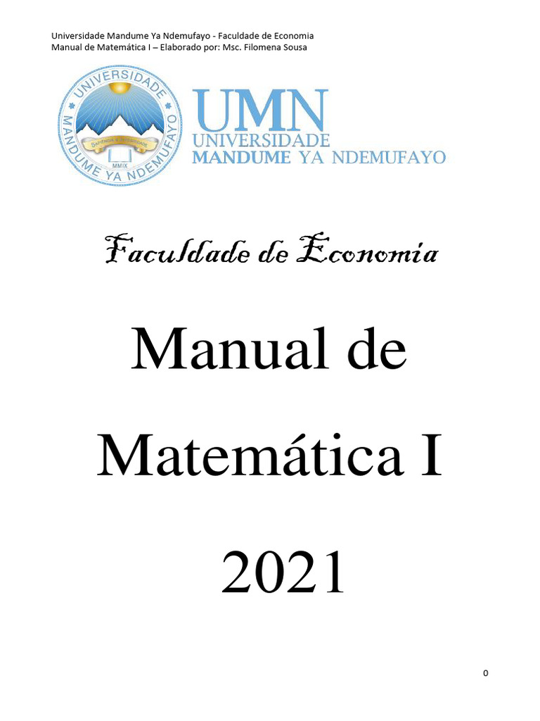 Manual - de - Matemática - 1 1 | PDF | Função (Matemática) | Exponenciação