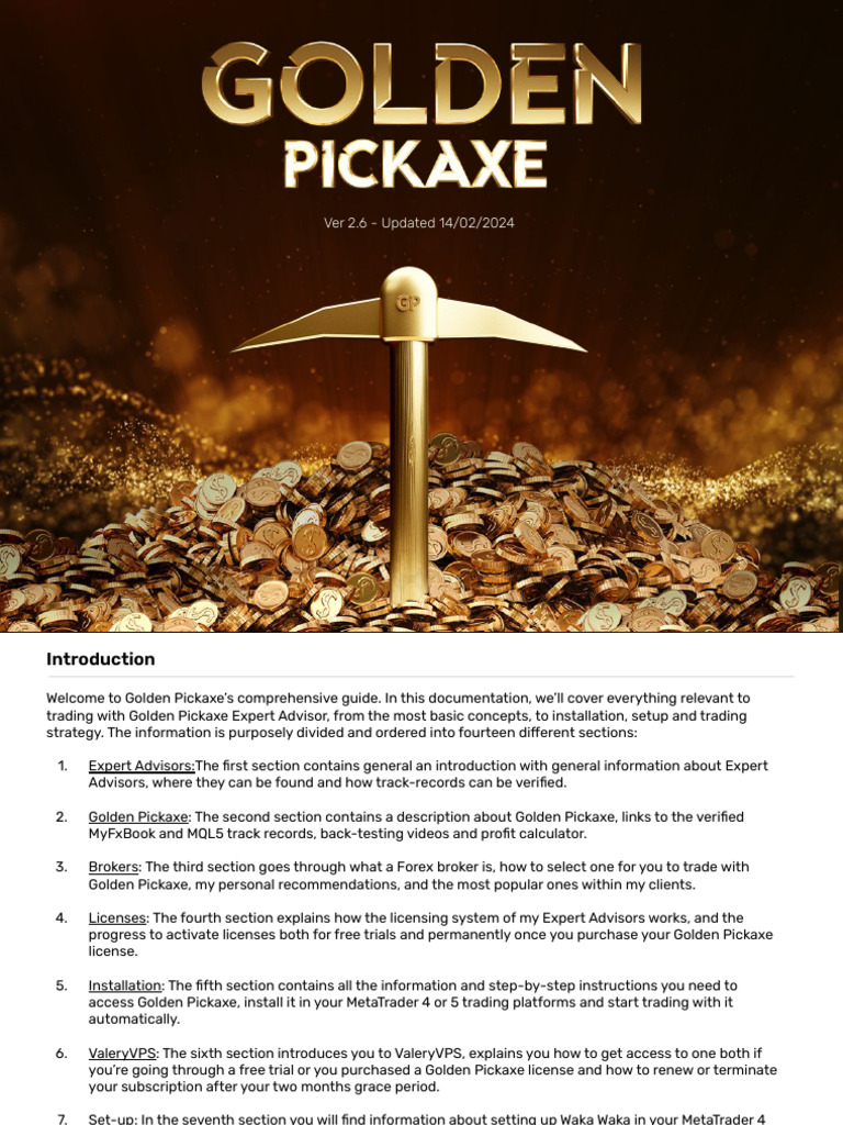 Golden Pickaxe - Setup Guide | PDF | Foreign Exchange Market ...