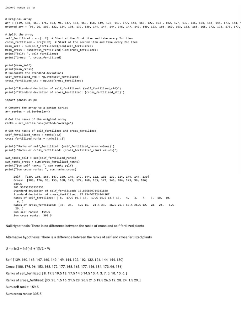 Mann Test | PDF
