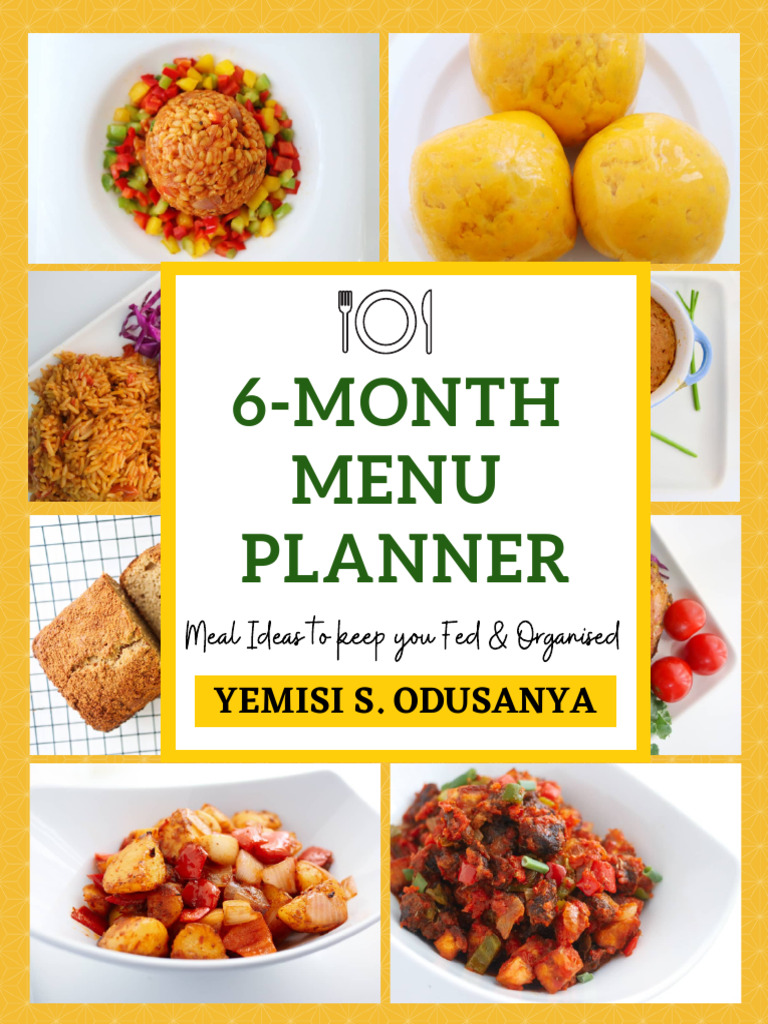 Nigerian Food Timetable For 6 Months | PDF | Lunch | Cuisine