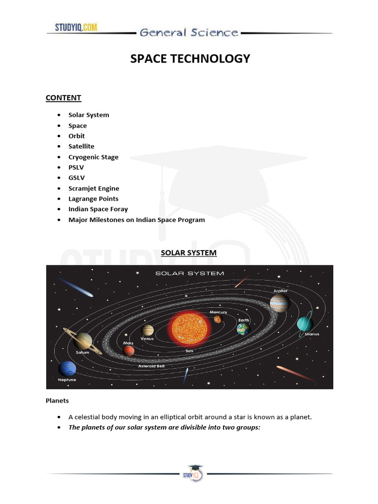 Overview of Space Technology Concepts | PDF | Meteoroid | Solar System