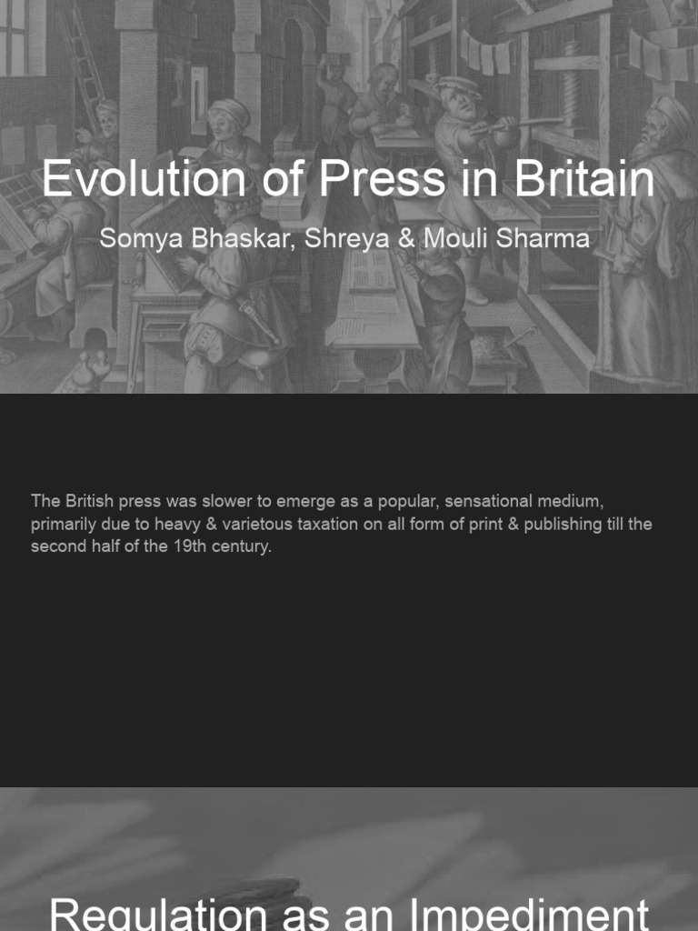 History of the British Press Evolution | PDF | Newspapers | Journalism