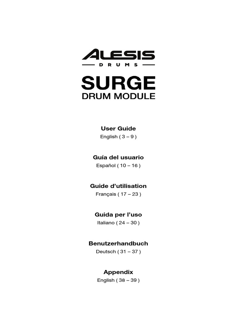 Surge Drum Module - User Guide - V1.2 | PDF | Drum Kit | Tempo Surge Drum Module - User Guide - V1.2 | PDF | Drum Kit | Tempo