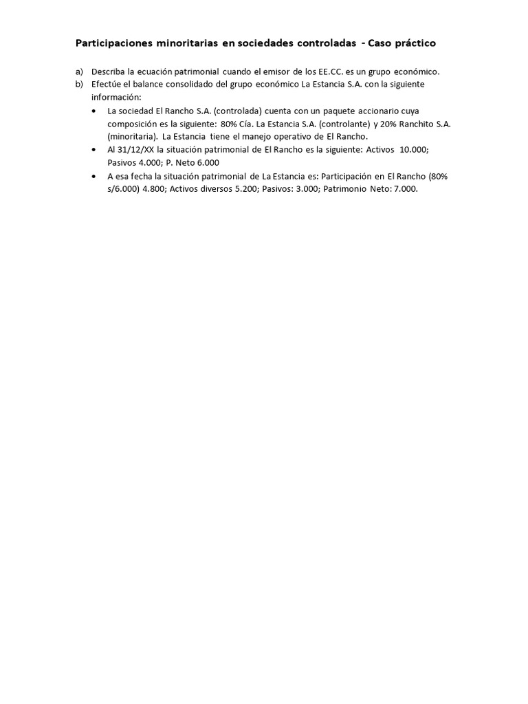 Pmsc Caso Práctico Planteo 1 Pdf