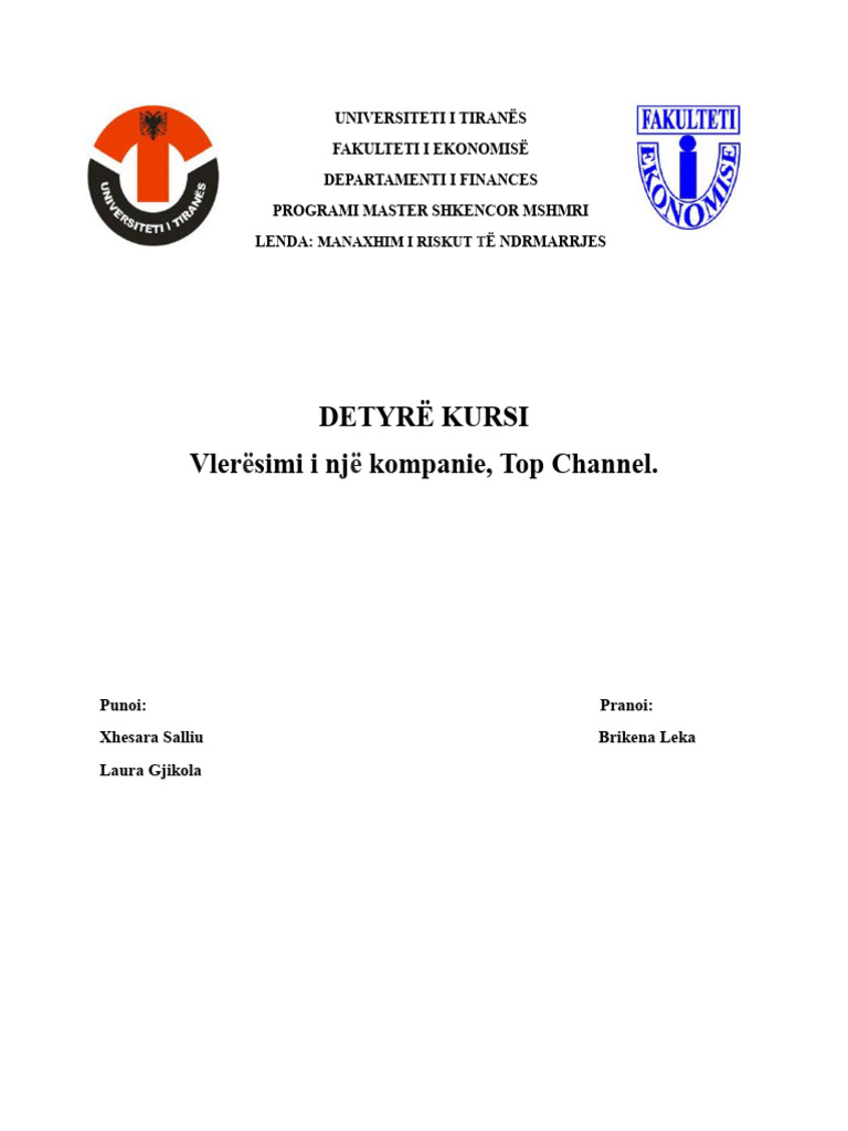 DETYRÃ - KURSI S, L | PDF