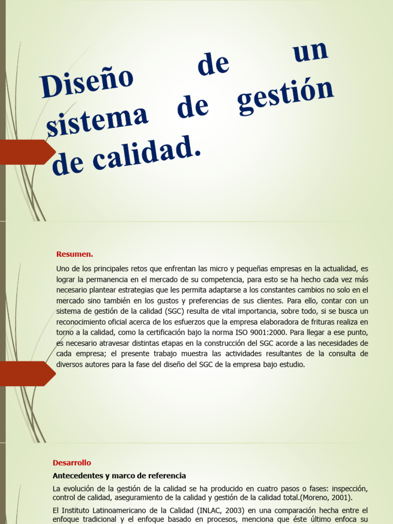 Gestión de Calidad en Pymes | PDF | Calidad (comercial) | Sistema de manejo de calidad