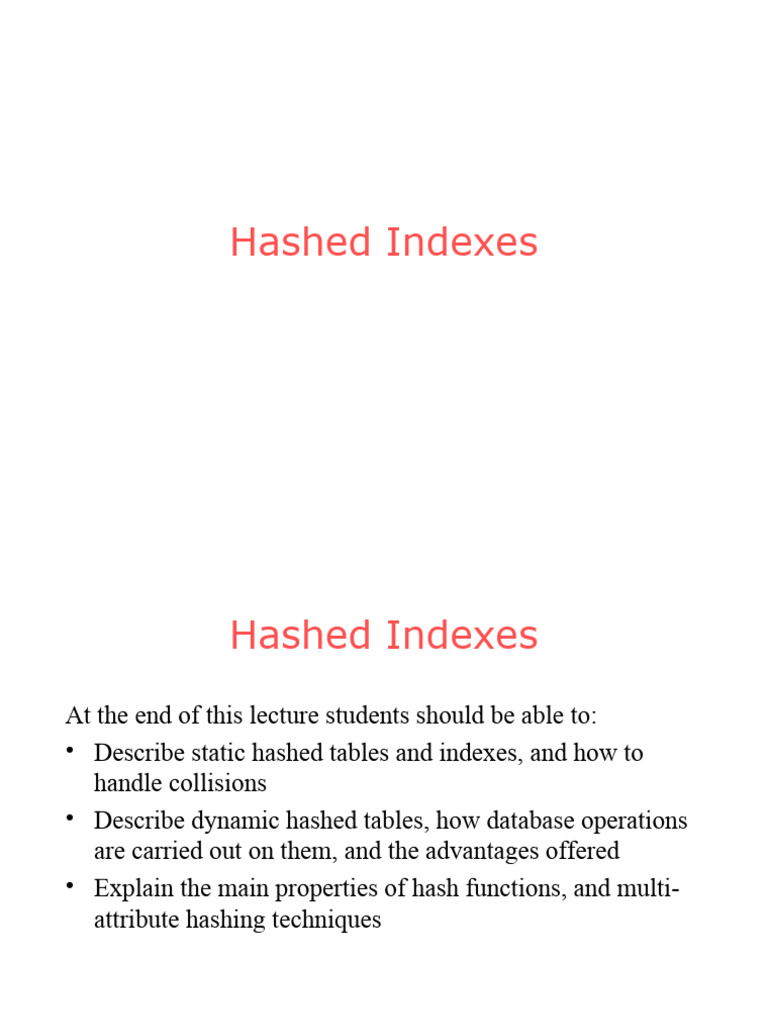 L5 HashTables | PDF | Database Index | Computer Programming