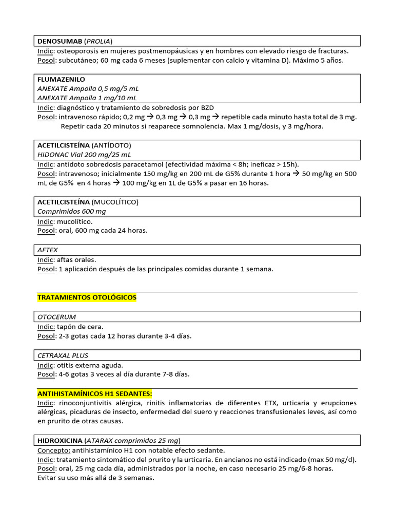 Guía De Medicamentos Y Tratamientos Médicos Pdf Alergia Drogas