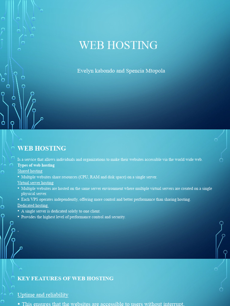 Web Hosting | PDF | Technology & Engineering