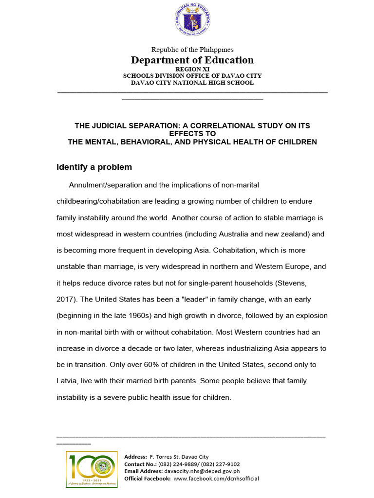 Group 3 PR | Download Free PDF | Cohabitation | Adolescence