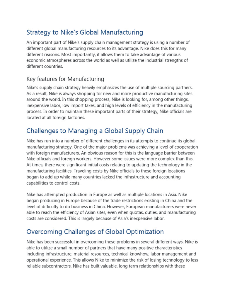 Nike | PDF | Nike | Inventory