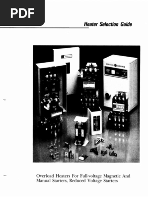 Ge Overload Heater Table GE Control Catalog Section 1: NEMA Full