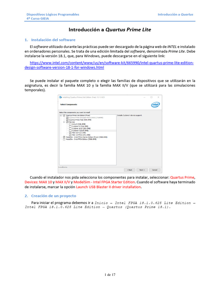 Quartus Primer Lite | PDF | Vhdl | Archivo de computadora
