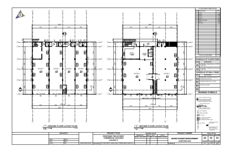 Floor Area Tabulation for Commercial Building | PDF | Architectural ...