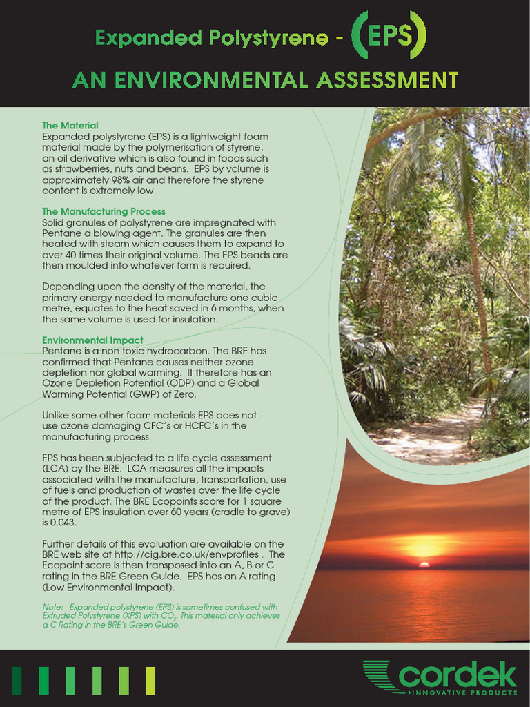 EPS - Environmental Statement | PDF | Polystyrene | Life Cycle Assessment