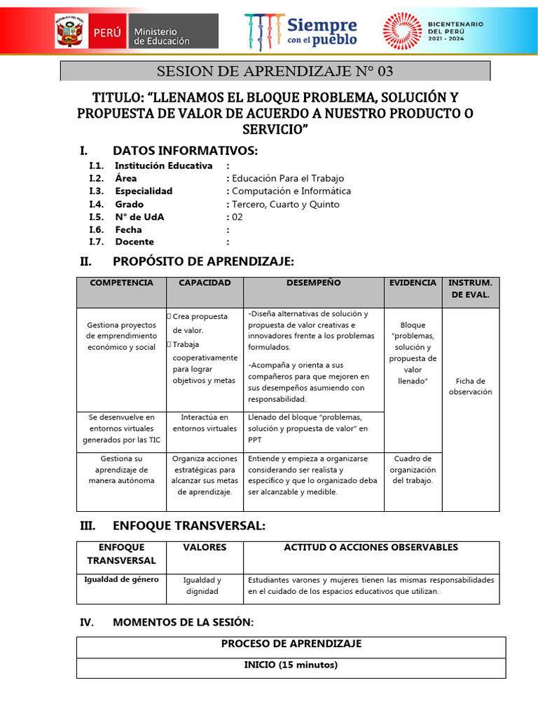Sesion 03 Ept | PDF | Aprendizaje | Maestros