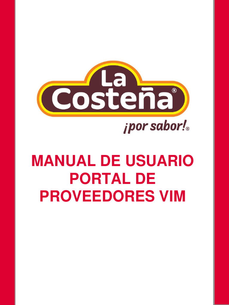 Manual de Usuario Portal de Proveedores | PDF | Factura | Xml