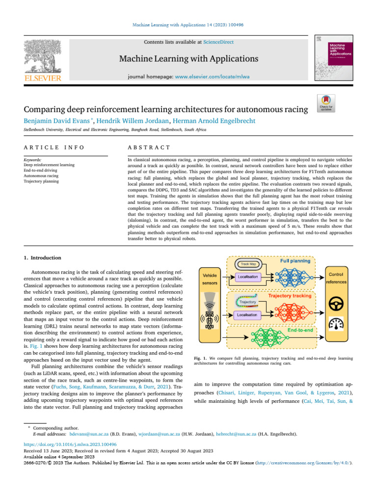 Comparing DRL Architectures | PDF | Applied Mathematics