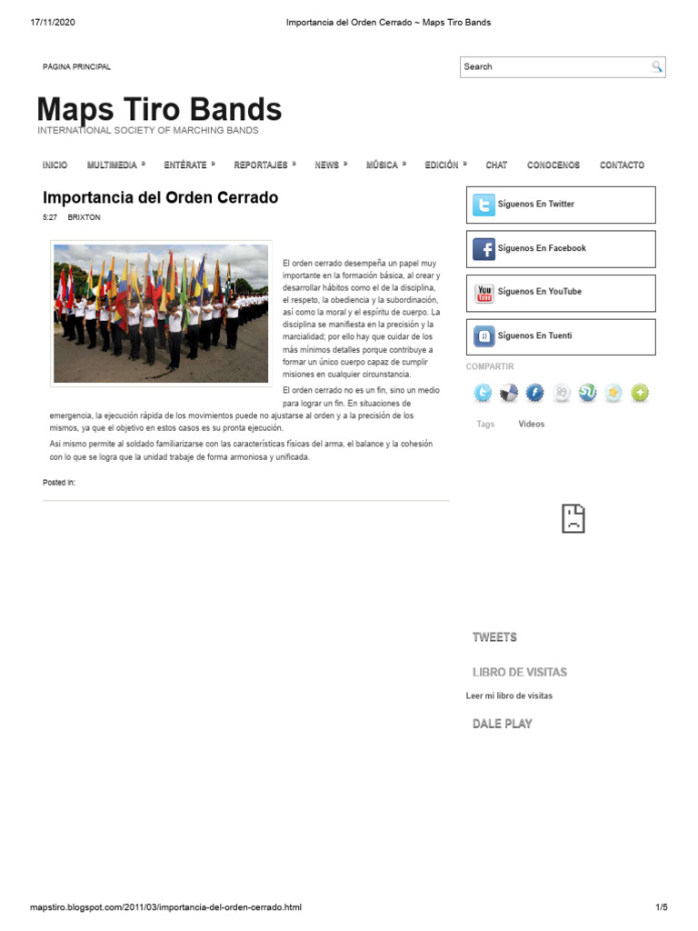 Importancia Del Orden Cerrado - Maps Tiro Bands | PDF