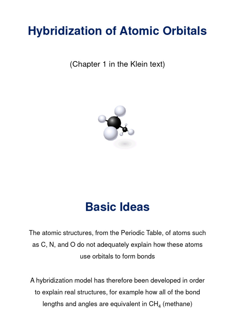 Hybridization 1 | Download Free PDF | Molecular Orbital | Chemical Bond