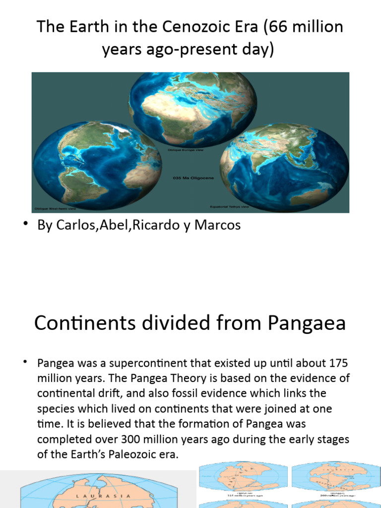 The Earth in The Cenozoic Era | PDF | Dinosaurs | Earth Sciences