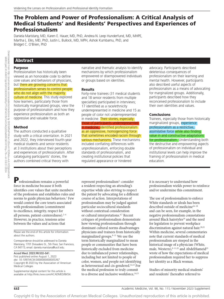 4-The Problem and Power of Professionalism | PDF | Race (Human ...