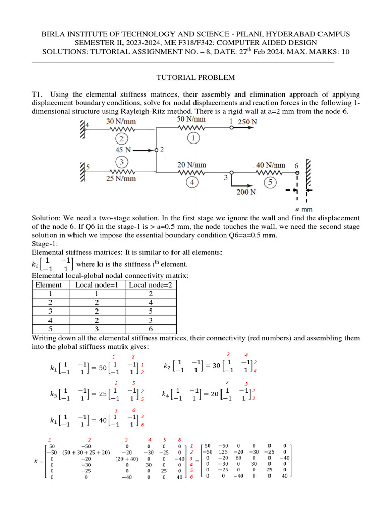 Solution-Tut-Assign-8-2023-24-Sem-II | PDF | Matrix (Mathematics) | Equations