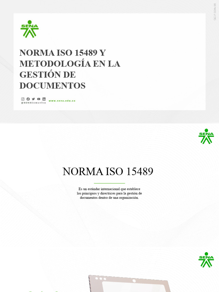 Norma Iso 15489 Y Metodología en La Gestión de Documentos | PDF ...