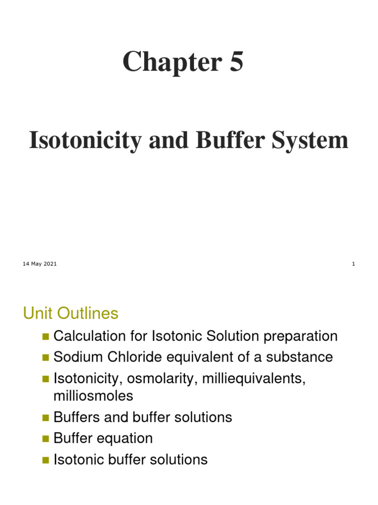 Chapter 5-7 | PDF | Intravenous Therapy | Osmosis