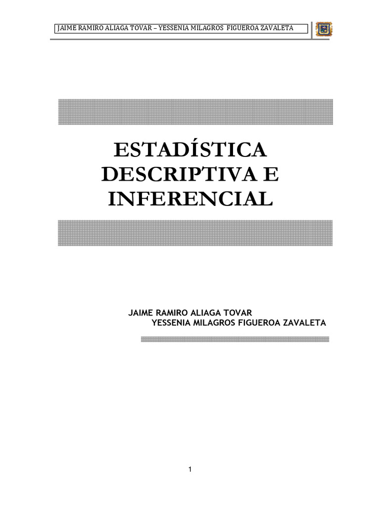 ESTADISTICA DESCRIPTIVA E INFERENCIAL 2016 | PDF | Teoría de probabilidad | Muestreo (Estadísticas)