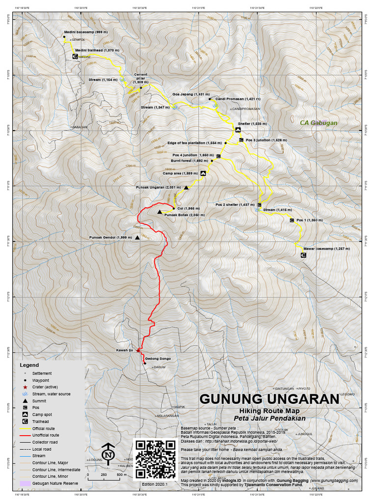 peta-jalur-pendakian-gunung-ungaran | PDF