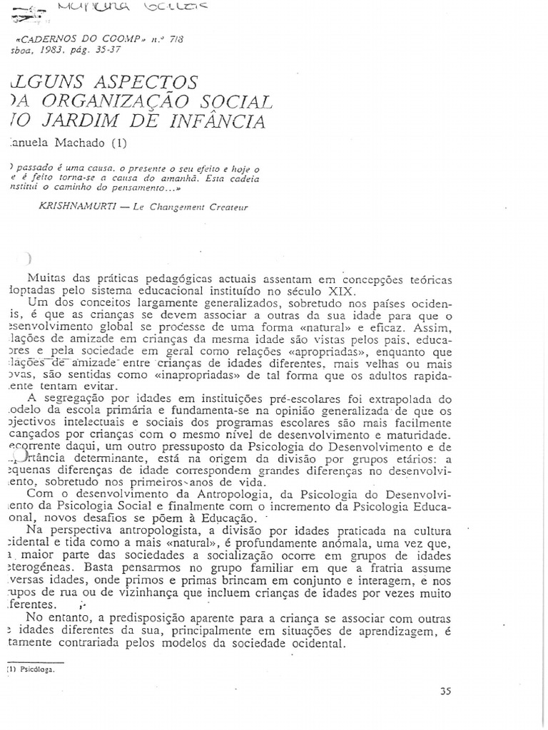 ALguns Aspetos Da Organizacao Social Do JI | PDF