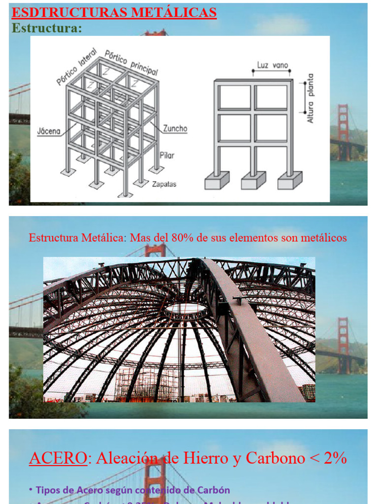 Presentación Estructuras Metálicas | PDF | Aleación | Ingeniería de ...