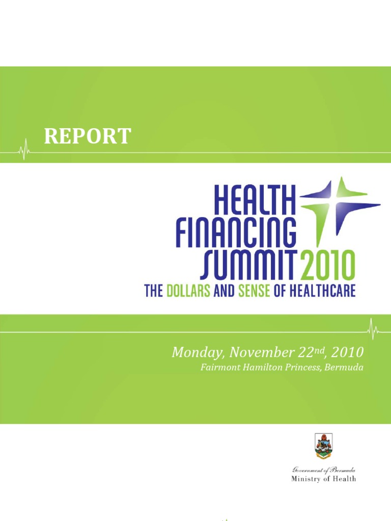 Health Financing Summit 2010 Report | PDF | Health System | Health Care