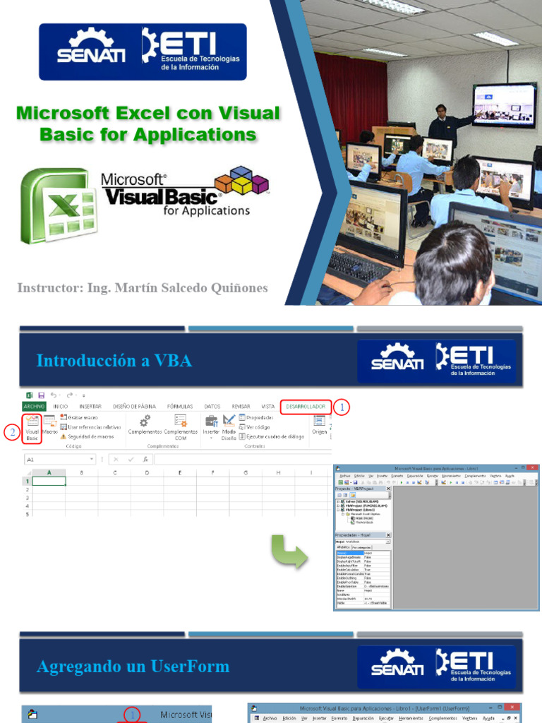 Vba 01 | PDF | Visual Basic para Aplicaciones | Programa de computadora