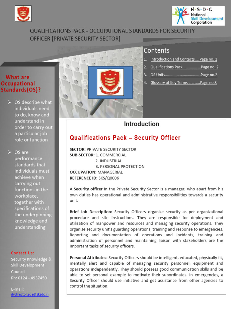 Security Officer | PDF | Function (Mathematics) | Security Guard