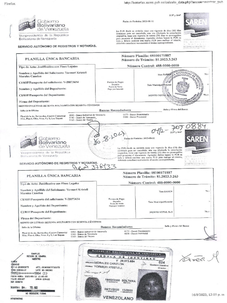 Apostilla de Documento Legal en Venezuela | PDF