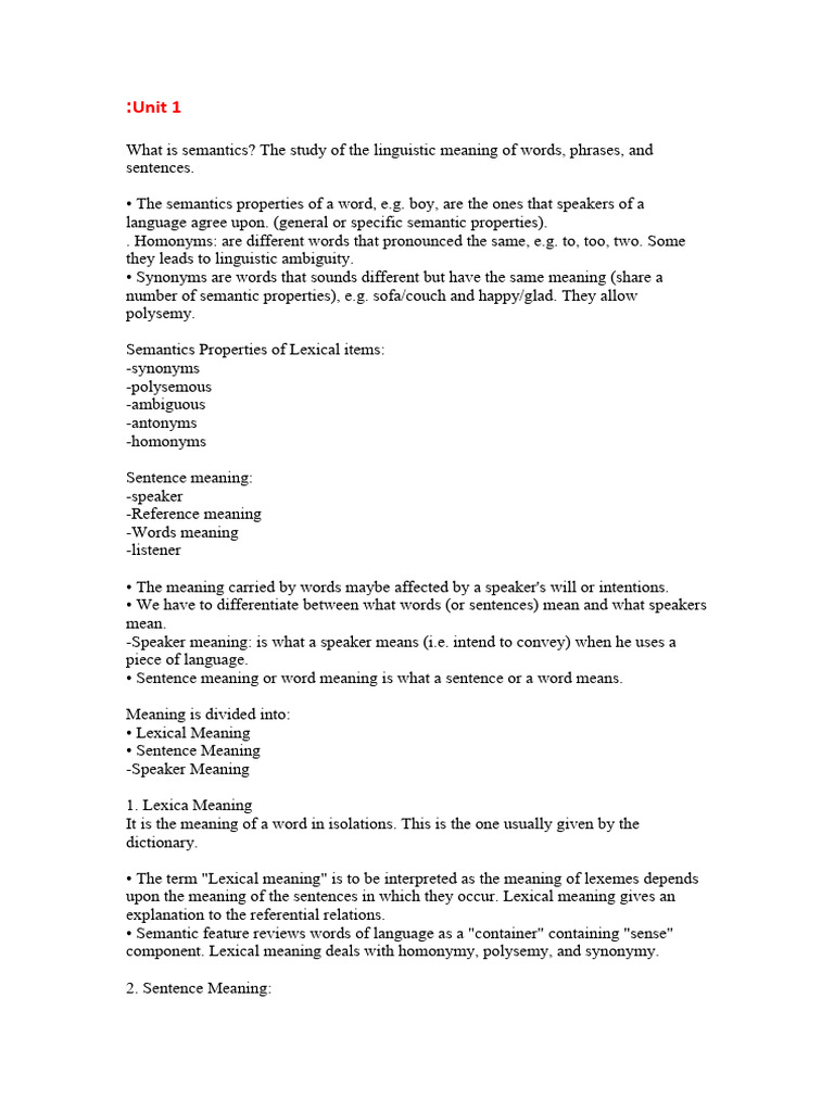 Semantics | PDF | Semantics | Proposition