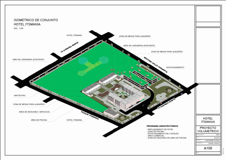 Plano-PROYECTO VOLUMETRICO | PDF