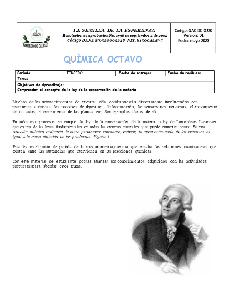 Taller De Octavo Que Puedo Utilizar Pdf Redox Reacciones Químicas