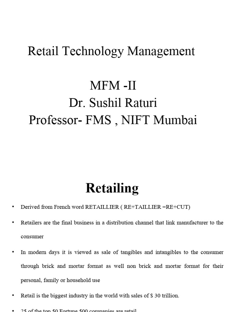 RTM Slides | PDF | Retail | Convenience Store