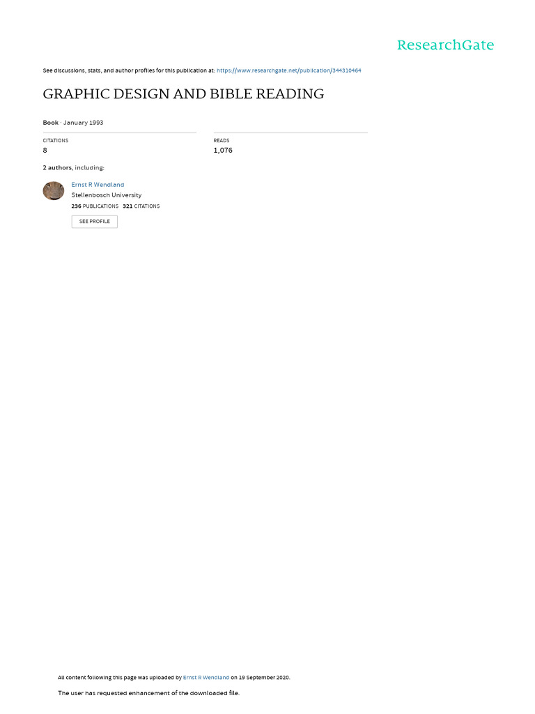 Graphic Design and Bible Reading | PDF | Chapters And Verses Of The ...