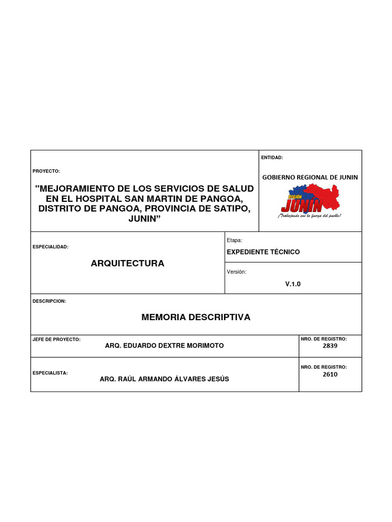 MD ARQ. | PDF | Hospital | Laboratorios
