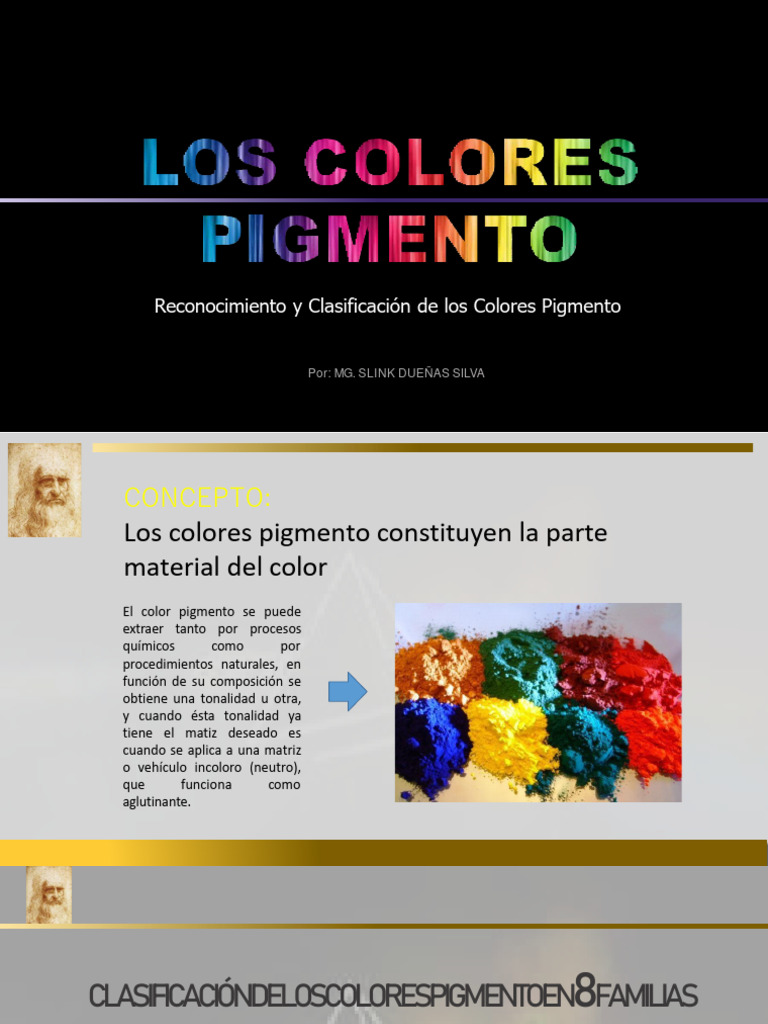 Reconocimiento de Los Colores Pigmento | PDF | Color | Amarillo