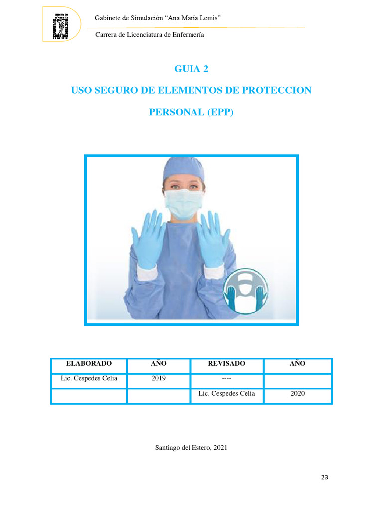 Uso Seguro de EPP en Enfermería | PDF | Guante | Lavado de manos