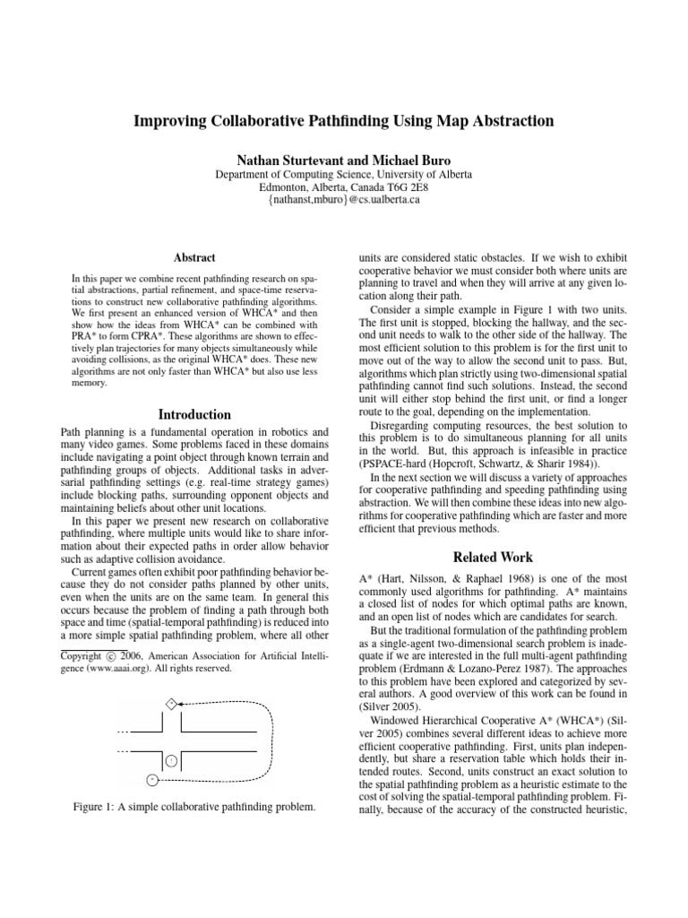 Collaborative Path Finding Via Map Abstraction Pdf Theoretical Computer Science Applied 4629