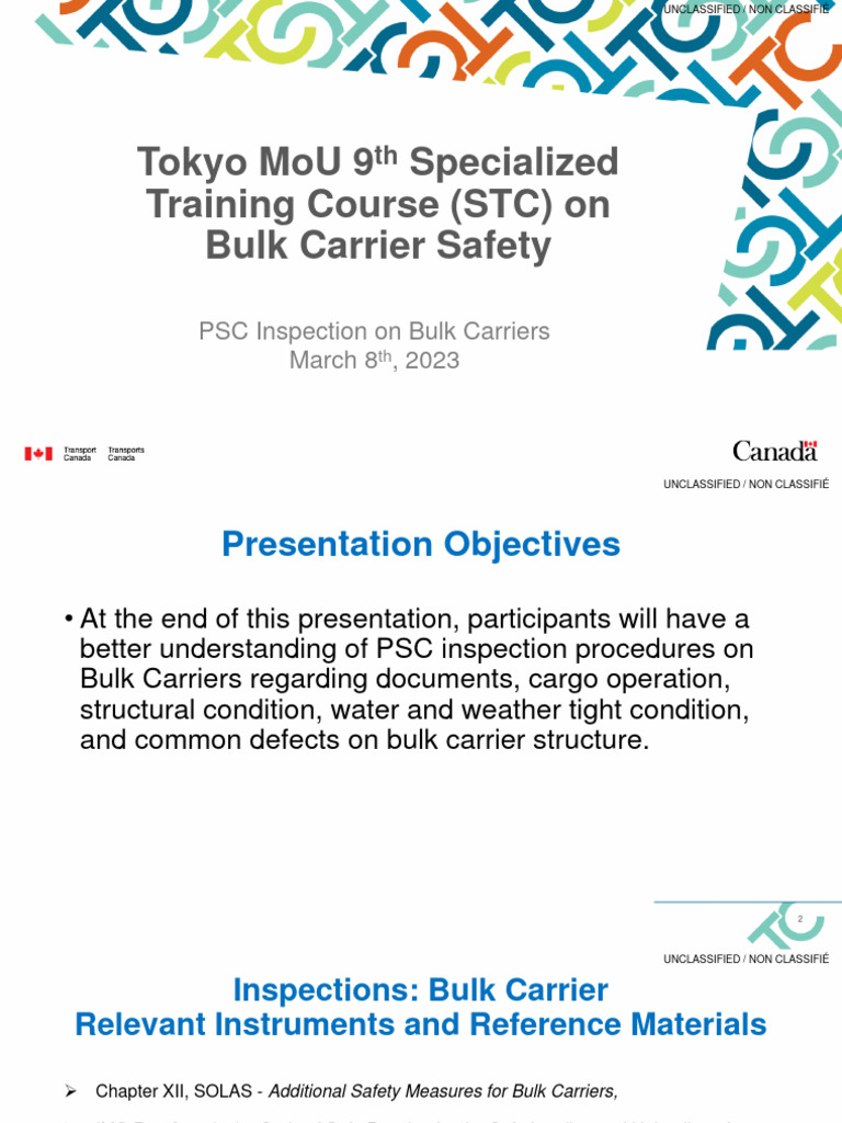 RDIMS-#18367619-v3-PSC INSPECTIONS ON BULK CARRIERS | PDF | Shipping ...