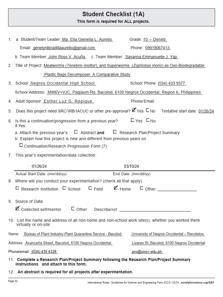 Form 1A SC | PDF | Risk | Science